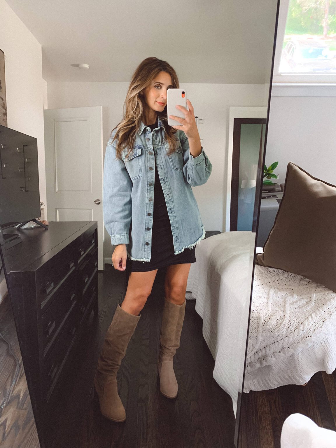 Denim Shacket Outfits | Lillies and Lashes